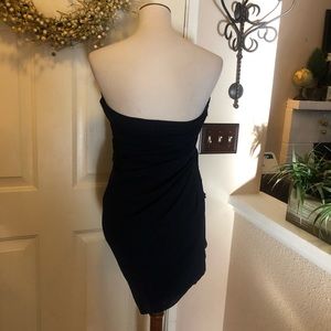 Minuet Petite | Dresses | Minuet Sexy Black Strapless Side Ruched Mini ...